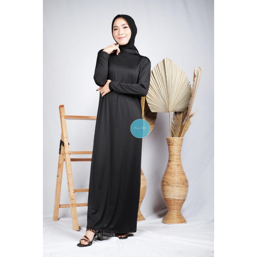 Baju Gamis Premium/ Daleman Baju Gamis Dres long Plain long dress ...