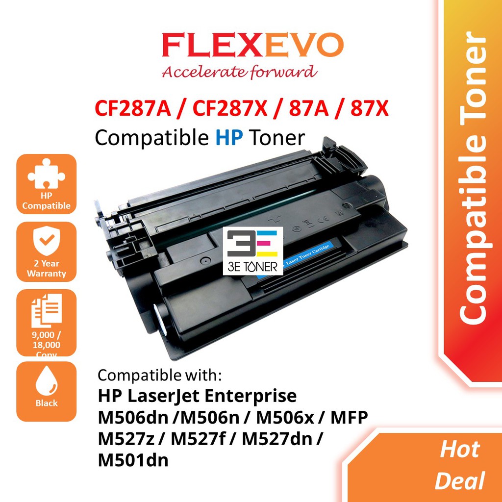 Compatible HP 87A 87X CF287A CF287X Toner For HP LaserJet Enterprise ...