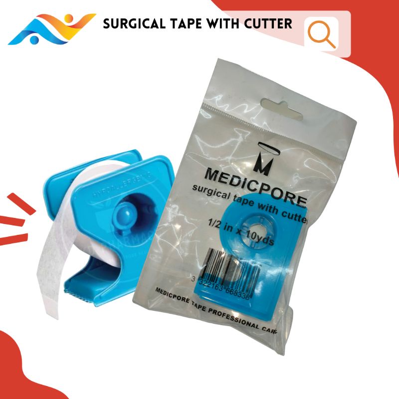 Medicpore Surgical Tape with cutter ( 2 sizes) | Shopee Malaysia