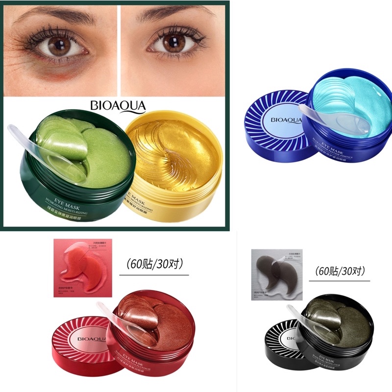 BIOAQUA 60Pcs Hydrating Moisturizing Eye Mask Anti Against Dark Circles ...