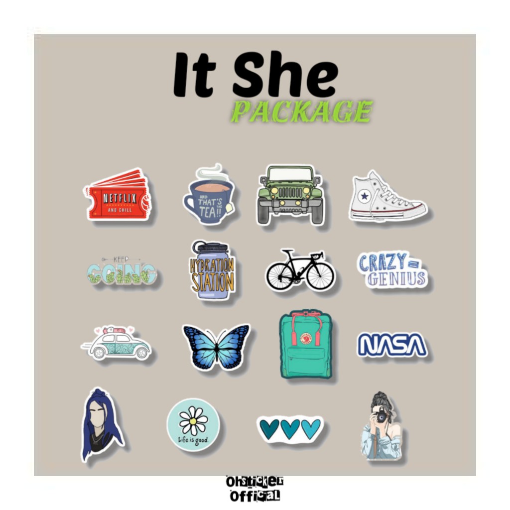 Premium WATERPROOF AESTHETIC STICKER CASE HANDPHONE LAPTOP TUMBLR BUJO ...