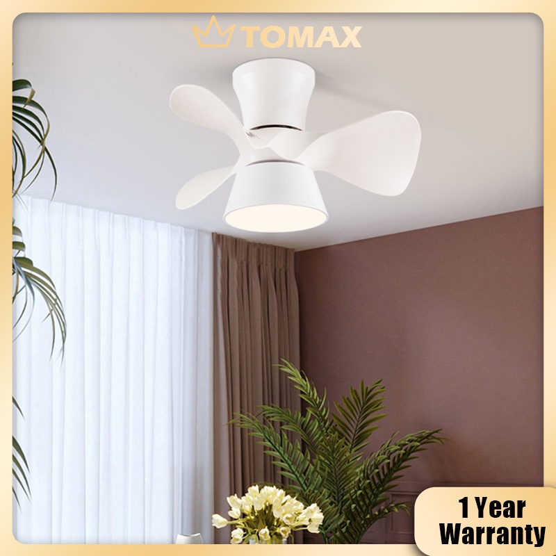 【11 Styles Available】TOMAX 55CM Nordic Ceiling Fan with Lighting with ...