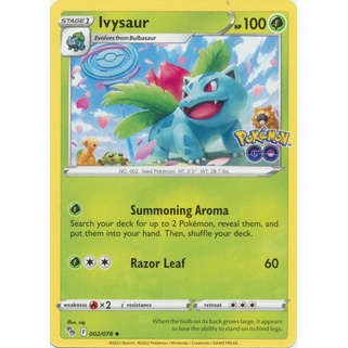 * Ivysaur / 002/078 / Uncommon / Pokemon Go Pokemon Trading Card Game ...