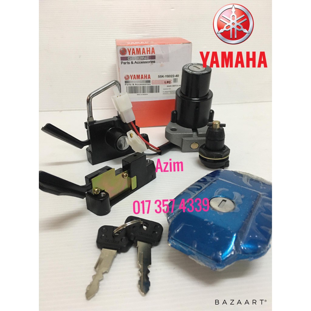 Yamaha RXZ MILI Catalyzer Main Switch Complete Set (Set Kunci RX-Z) Set ...