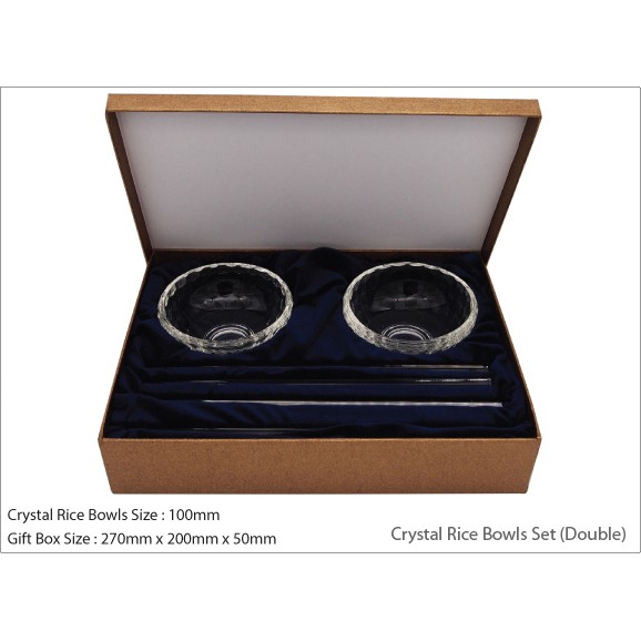 Exclusive Crystal Rice Bowl Set ( Double ) | Shopee Malaysia
