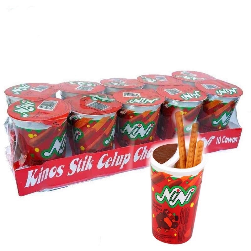 Cvmallow Nni Nni Biscuit Sticks (Chocolate / Strawberry) 10cups x 35g ...