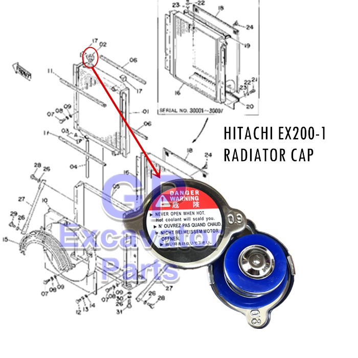 Hydraulic Excavator Radiator Cap (205-03-71280/4152858) | Shopee Malaysia