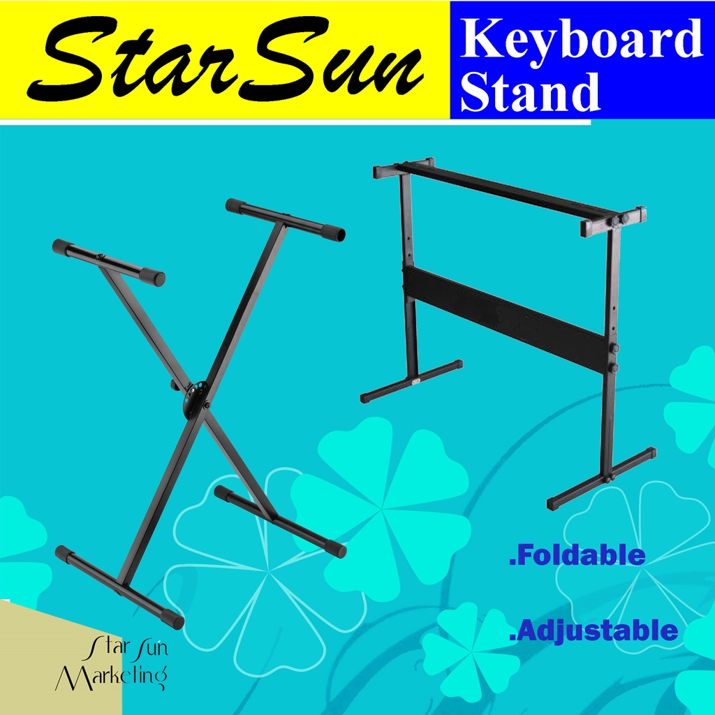 Keyboard Stand X / Adjustable Single & Double Keyboard Piano Stand X ...