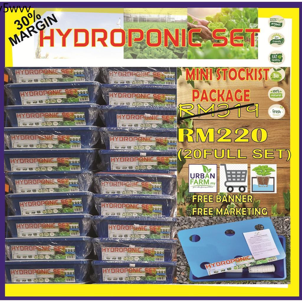 Hidroponik set Hydroponic set Aquaponic set Set Hidroponik H6 Pakej ...