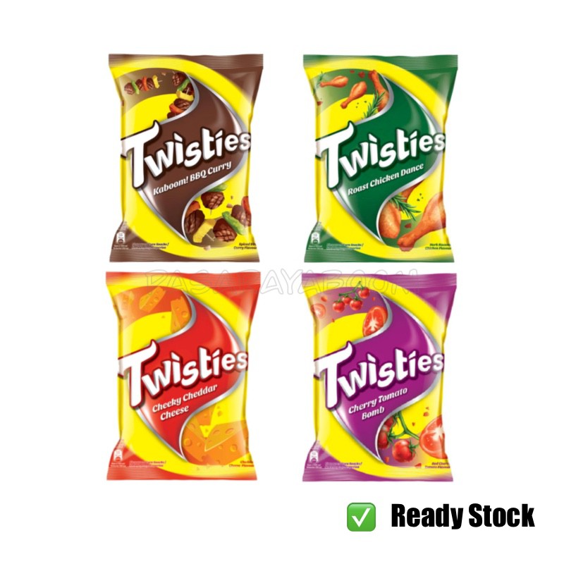 TWISTIES Snacks Assorted Flavours (60g) Big Pack | Shopee Malaysia