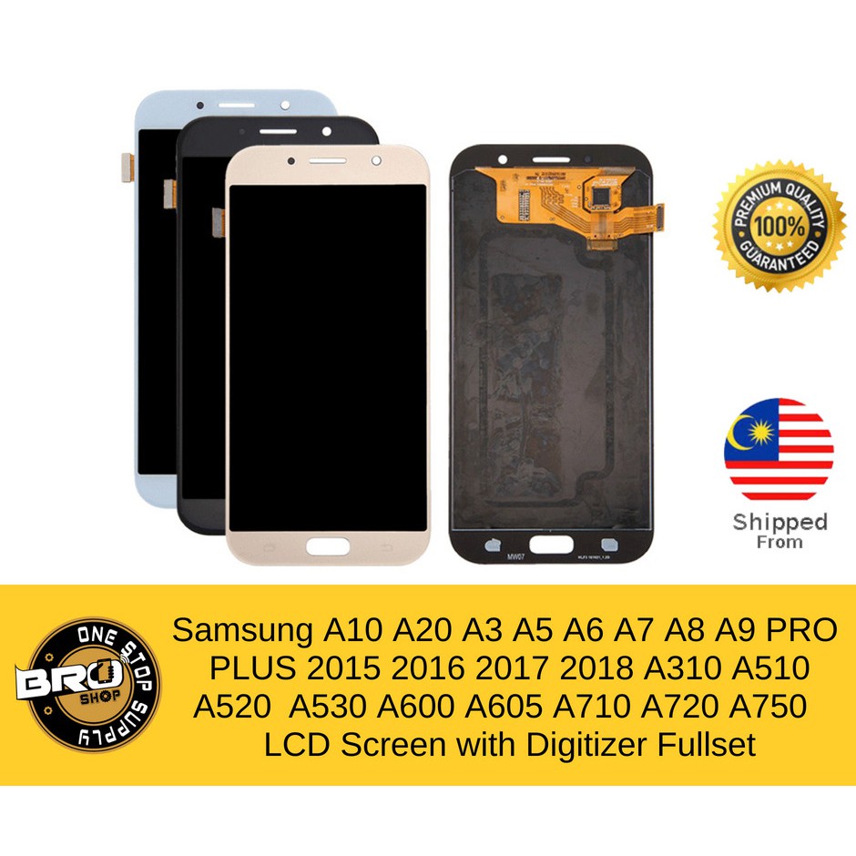 Sam A10 A10S A11 A20 A20S A02 A02S A30 A3 A30S A310 A5 A50 A6 A605 A7 PRO PLUS LCD Screen ...