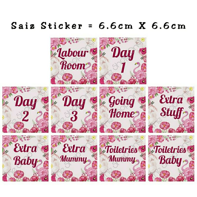 10pcs ziplock + stickers + free Checklist to Hospital Card | Plastik ...