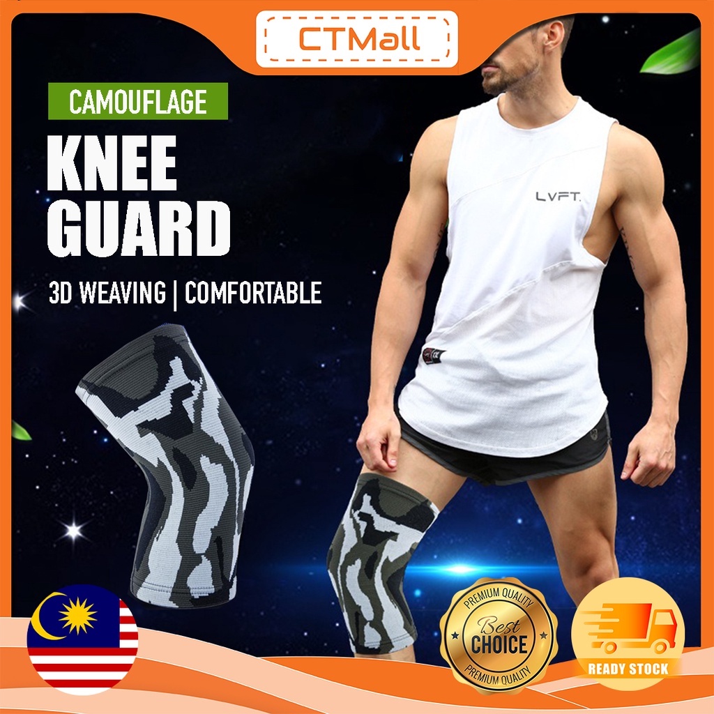 CTMALL Army Green 3D Guard Lutut Knee Guard for Indoor Outdoos Sport ...