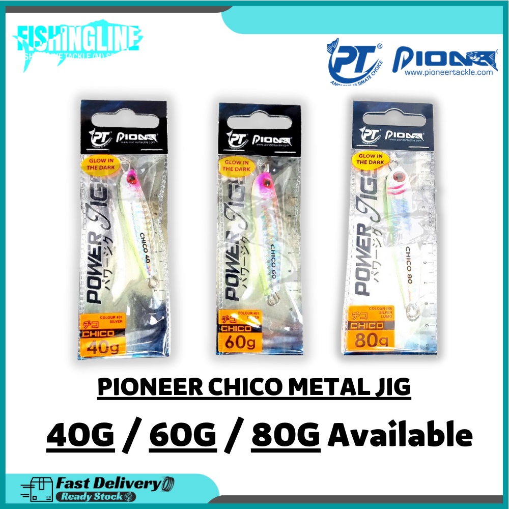 PIONEER CHICO Fishing Metal Jig 40g/60g/80g | Shopee Malaysia