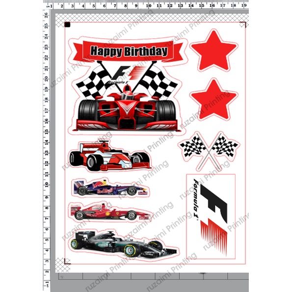 F1 Cake Topper Birthday 001 | Shopee Malaysia