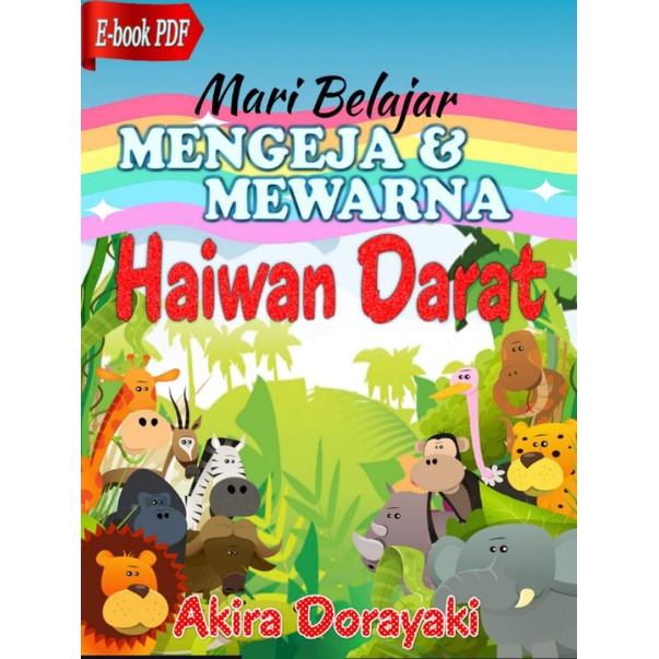 PDF [softcopy] Haiwan Darat Mari Belajar Mengeja dan Mewarna colouring ...