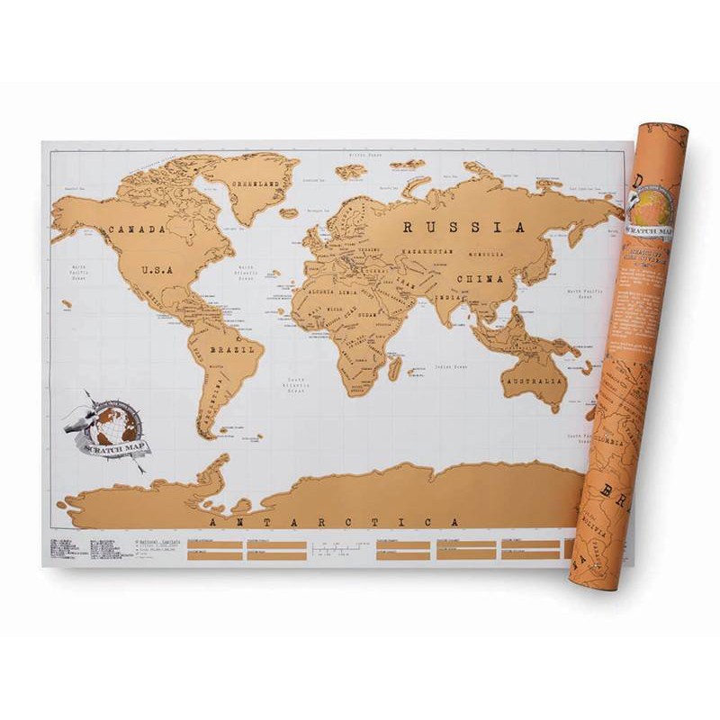Scratch Map personalised world map poster | Shopee Malaysia