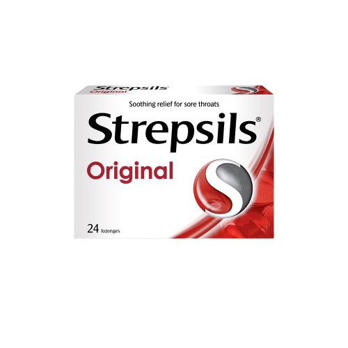 STREPSILS Sore Throat Lozenges Sugar Free Lemon/HoneyLemon Soothing ...