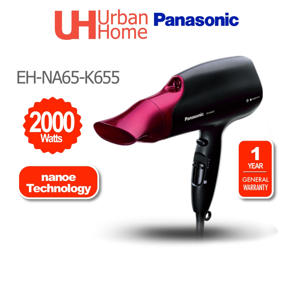 Panasonic Nanoe Technology Hair Dryer (2000W) EH-NA65-K655 | Shopee ...