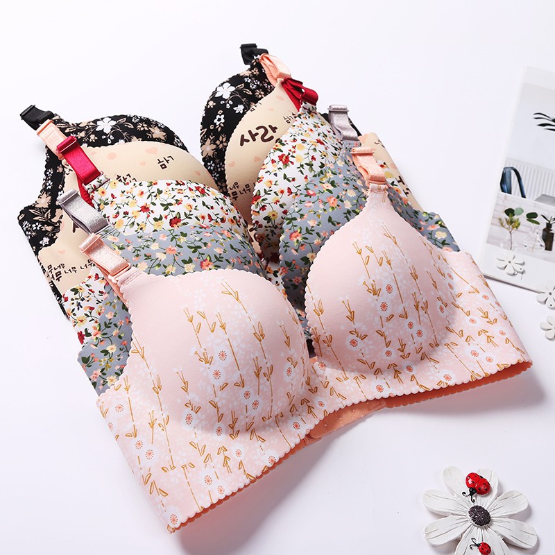 Women's Seamless Sexy Bra Poly Print Pattern Bra | Shopee Malaysia