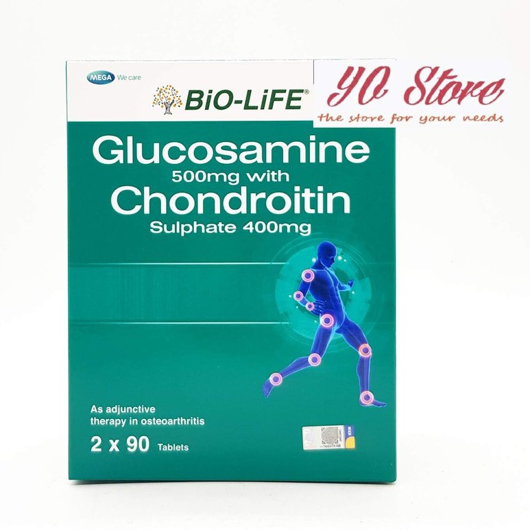 Biolife Glucosamine 500mg with Chondroitin Sulphate 400mg 2x90s (Exp ...