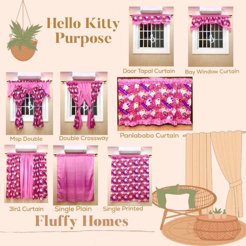 Hello Kitty Purpose (Door,Window,Panlababo Curtain) | Shopee Malaysia