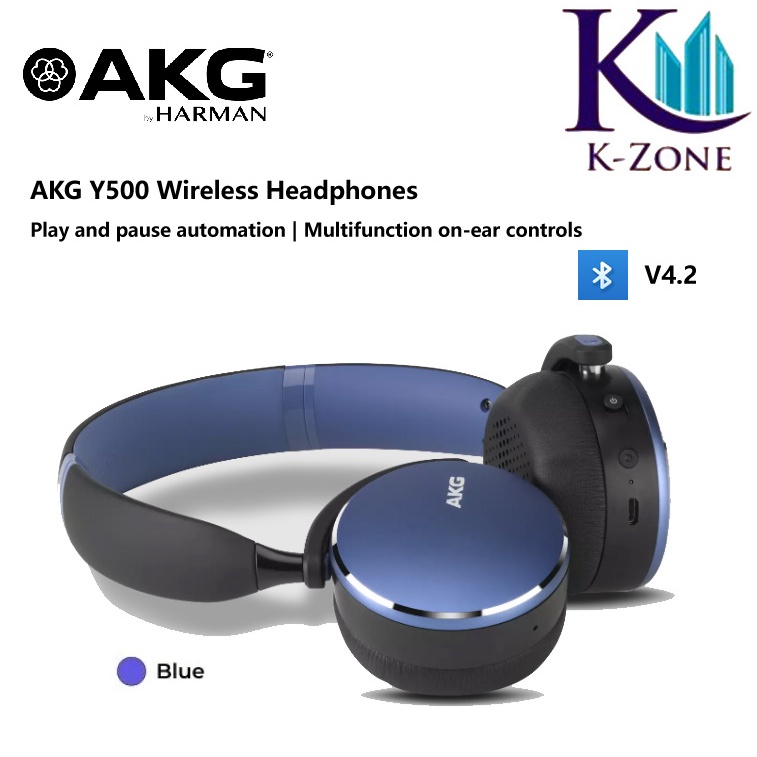 Samsung AKG Y500 Wireless Headphones GP-Y500HAHHCAC (Blue) | Shopee Malaysia