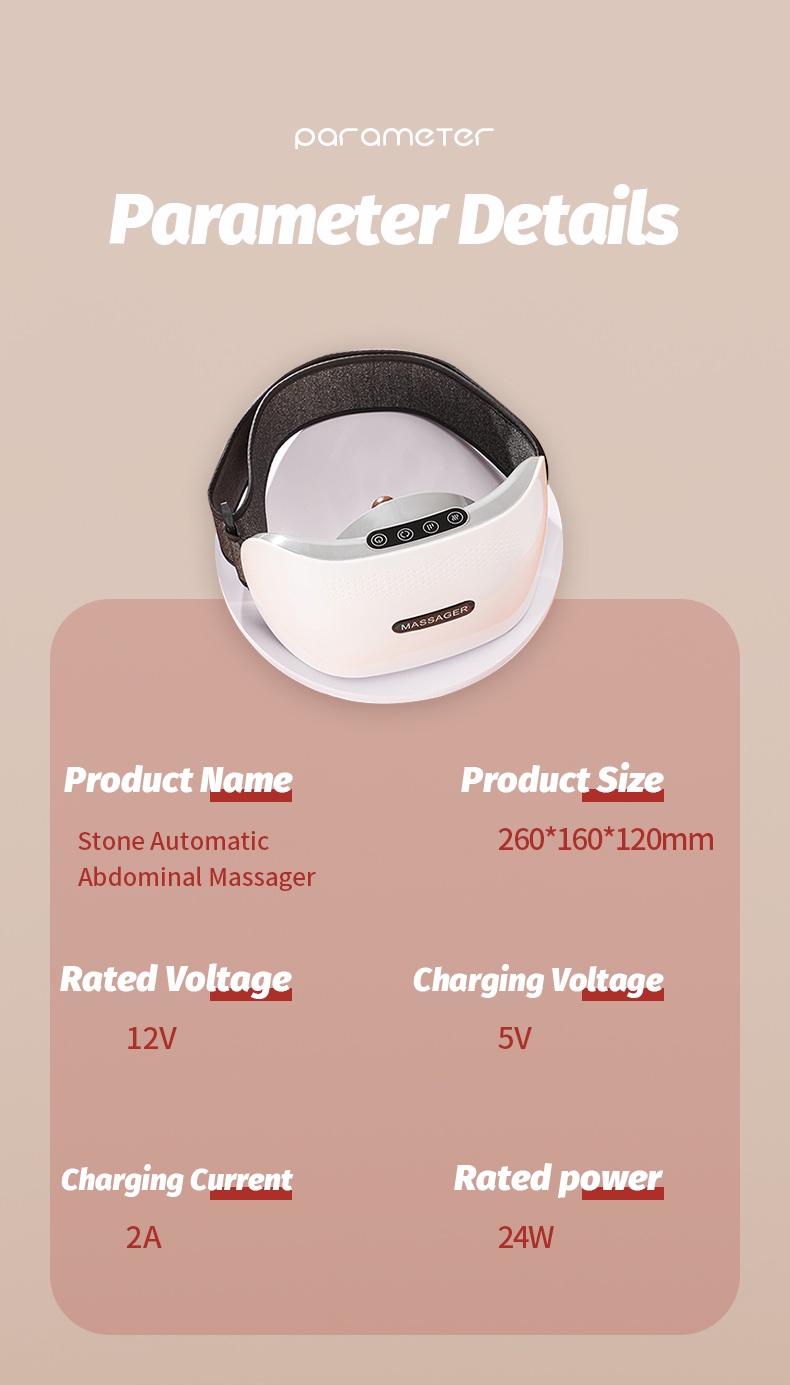 Jinkairui Belly Massage Machine Abdominal Massager Stone Needle Waist ...