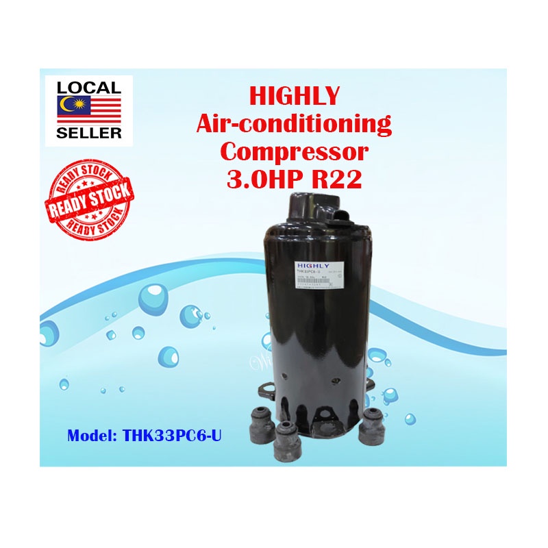 Brand HIGHLY 3.0HP Air-Conditioning Compressor Model THK33PC6-U/ For ...