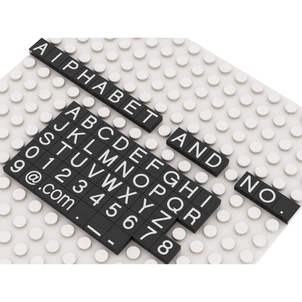 Alphabet&Number Building Blocks Toy Assemble Brick Kids Gifts Education ...