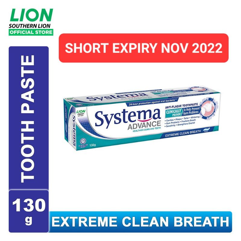 SYSTEMA Advance Toothpaste LION Japan - Extreme Clean Breath 130gm (1 ...