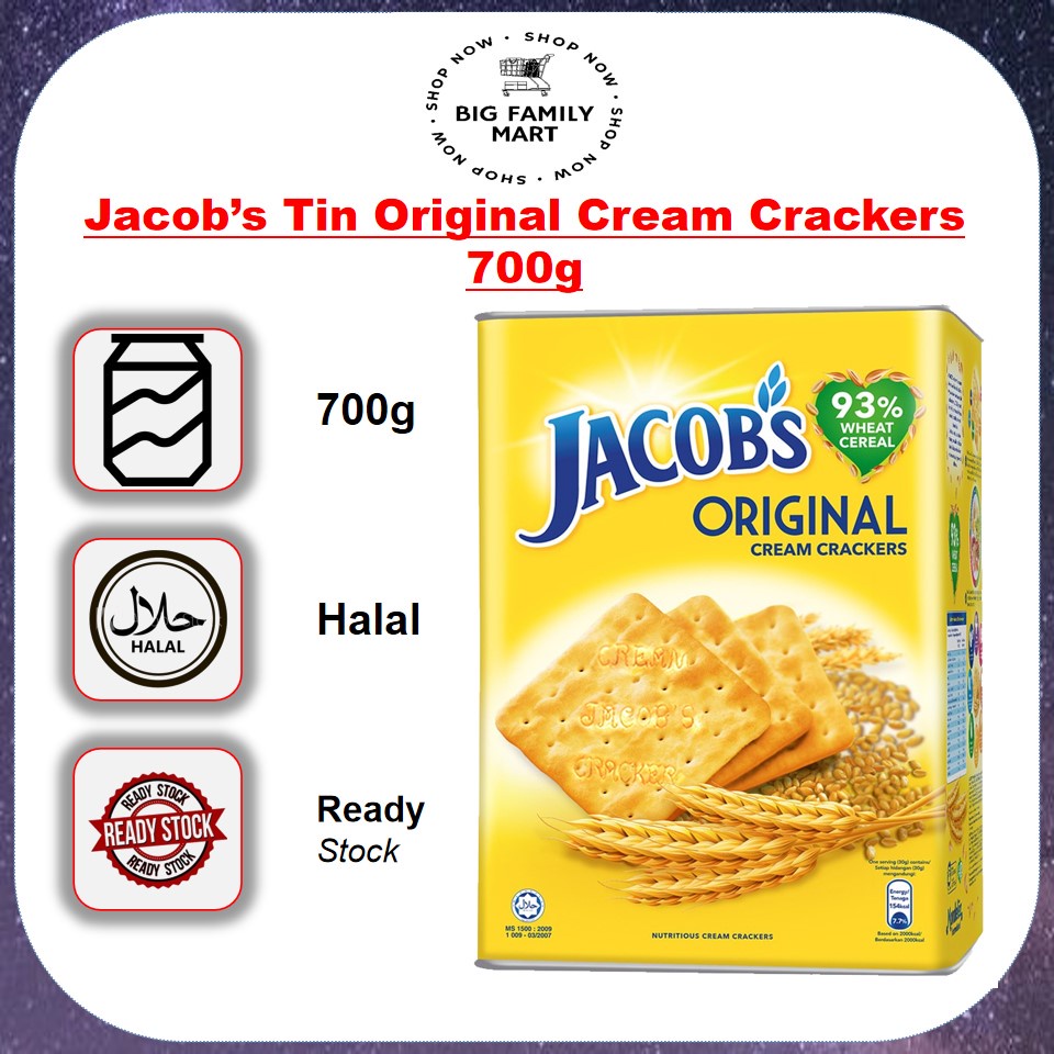 Jacob’s Tin Original Cream Crackers 700g | Shopee Malaysia