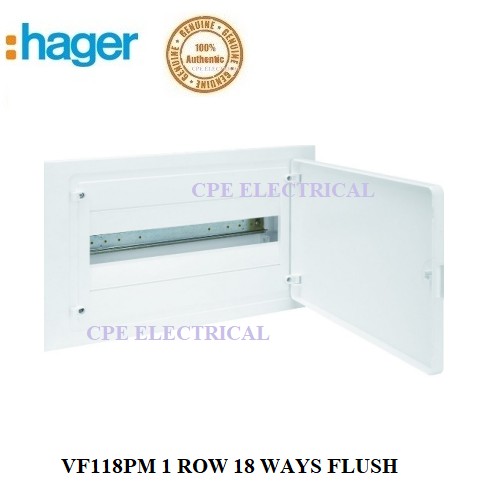 HAGER VF118PM Golf Enclosures 1 ROW 18 modules Flush Mounted | Shopee ...