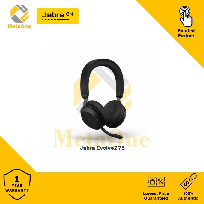 Jabra Evolve2 75 Link380a MS Stereo Black / Link380c MS Stereo Black ...