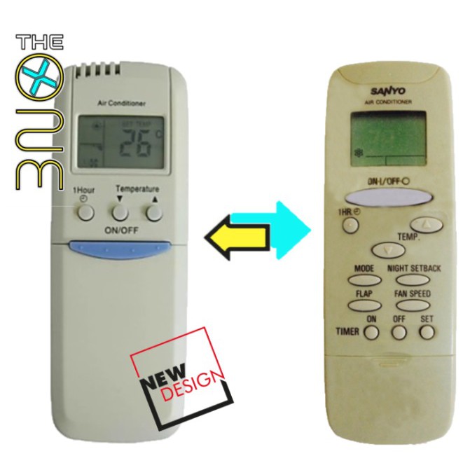 SANYO Aircon Remote Control RCS 2S2E Shopee Malaysia