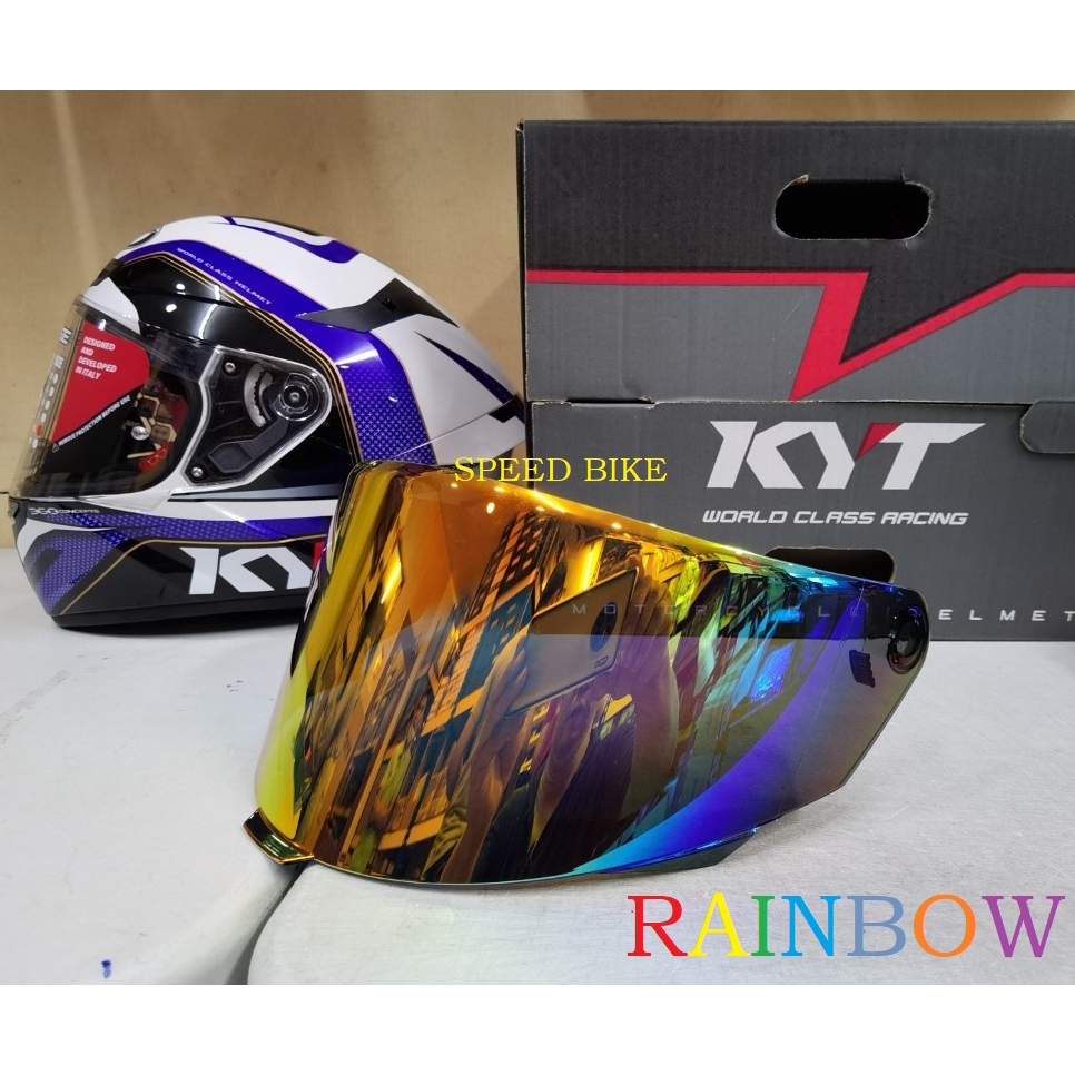 100% ORIGINAL-VISOR HELMET KYT TT COURSE FULL FACE ( NO PIN LOCK ...