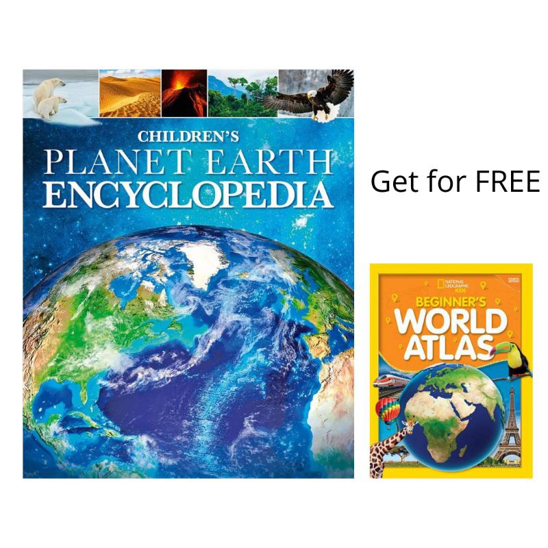 Children's Planet Earth Encyclopedia + FREE NG World Atlas | Shopee ...