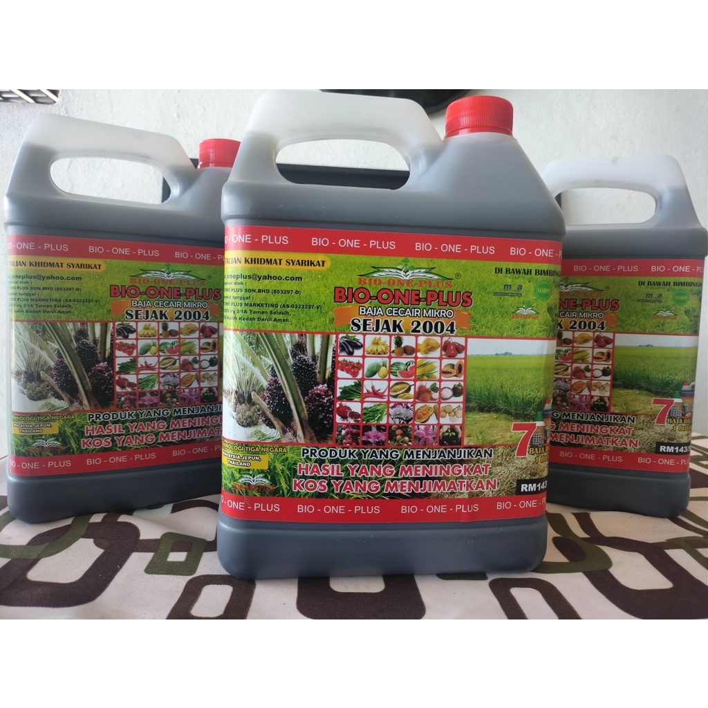BIO ONE PLUS_(5 Lit)/BAJA & KAWALAN serangga perosak ORGANIK ORI TERUS ...