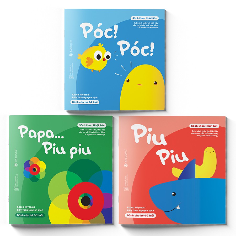 Book Ehon - Combo 3 Impressive Books Of Piu Piu - For Children From 0-2 ...