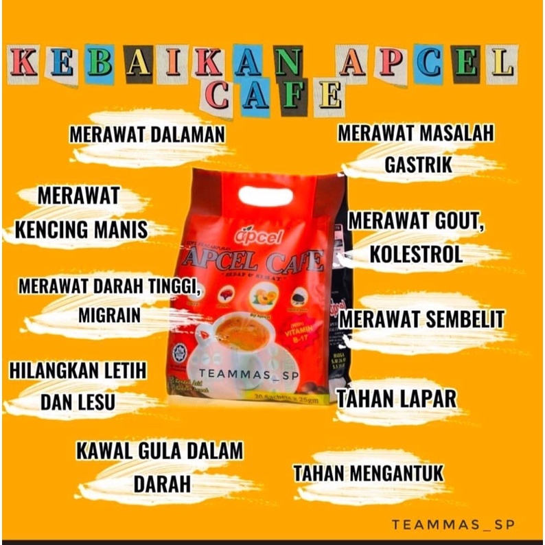 Apcel cafe coffee kopi kencing manis darah tinggi(original HQ) | Shopee ...