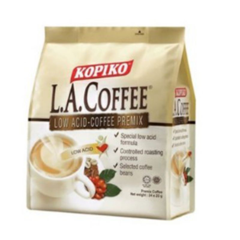 Kopiko L.A. Coffee Low Acid-Coffee Premix (24 x 20g) | Shopee Malaysia