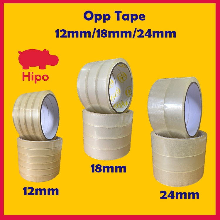 OPP Tape Transparent 12mm / 18mm / 24mm / 60mm / Clear Tape ...