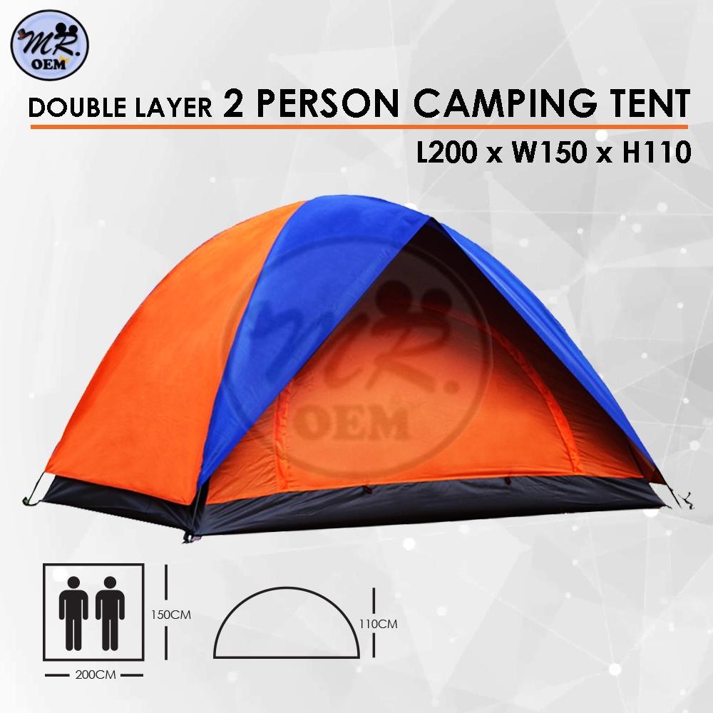 MR OEM Camping Tent 2-6 Person Easy Setup Portable Waterproof Tent ...
