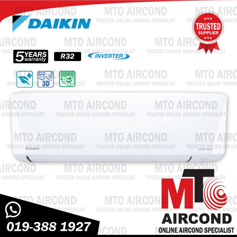 [ Mto ] Daikin R32 1 0hp Inverter Ftku Series Air Conditioner