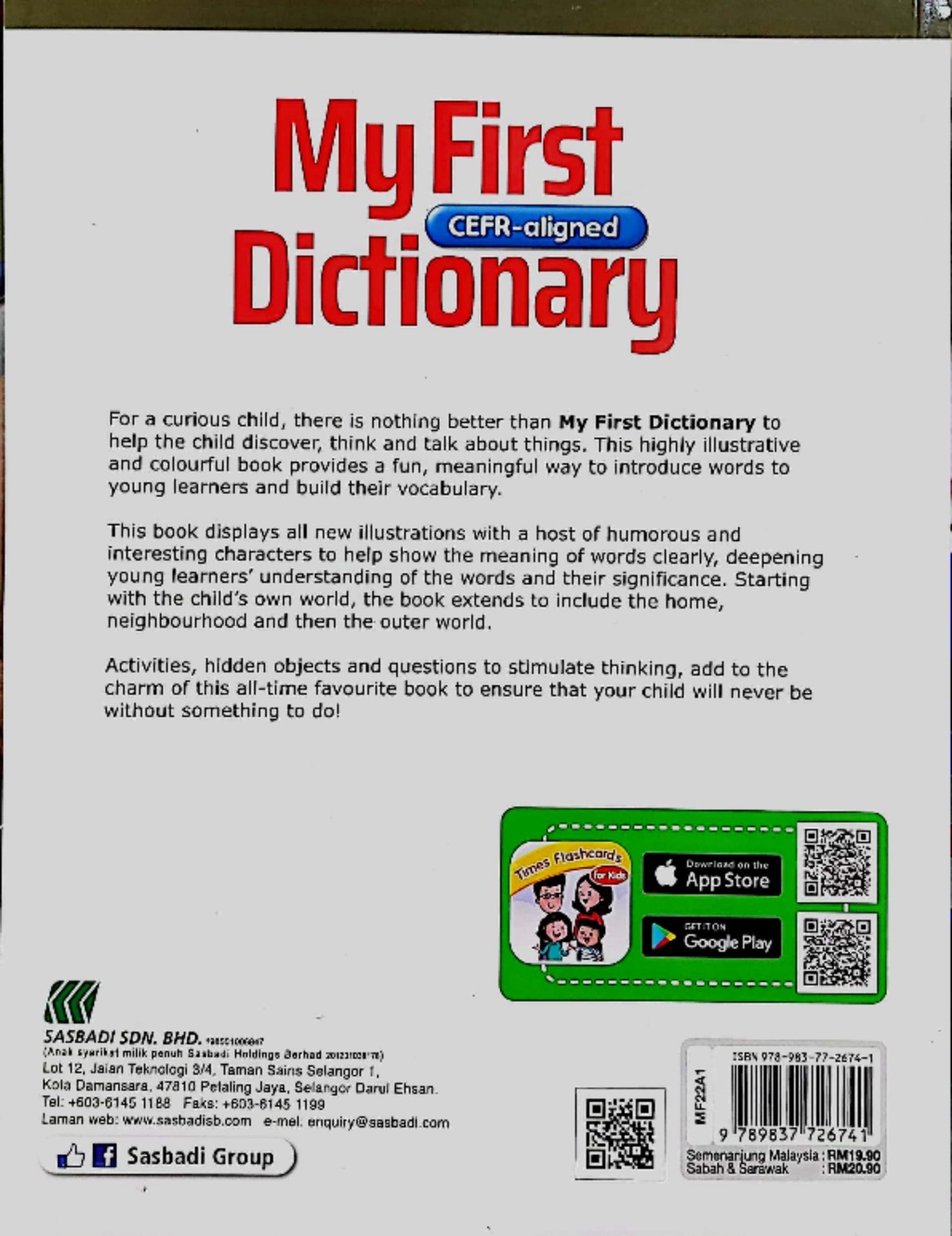 MY FIRST DICTIONARY ( CEFR-aligned ) - SASBADI | Shopee Malaysia