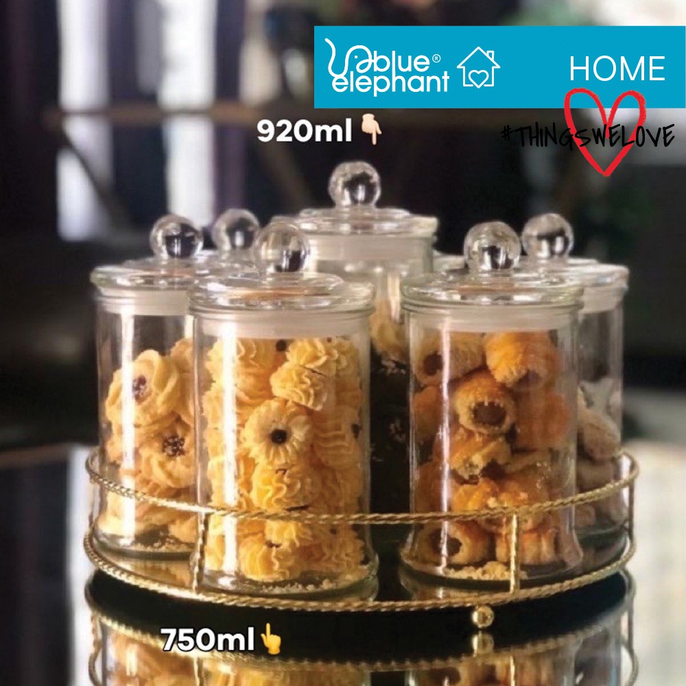 1250 ml 750ml 375ml Glass Jar Balang Kaca Kedap Airtight. Balang kuih ...
