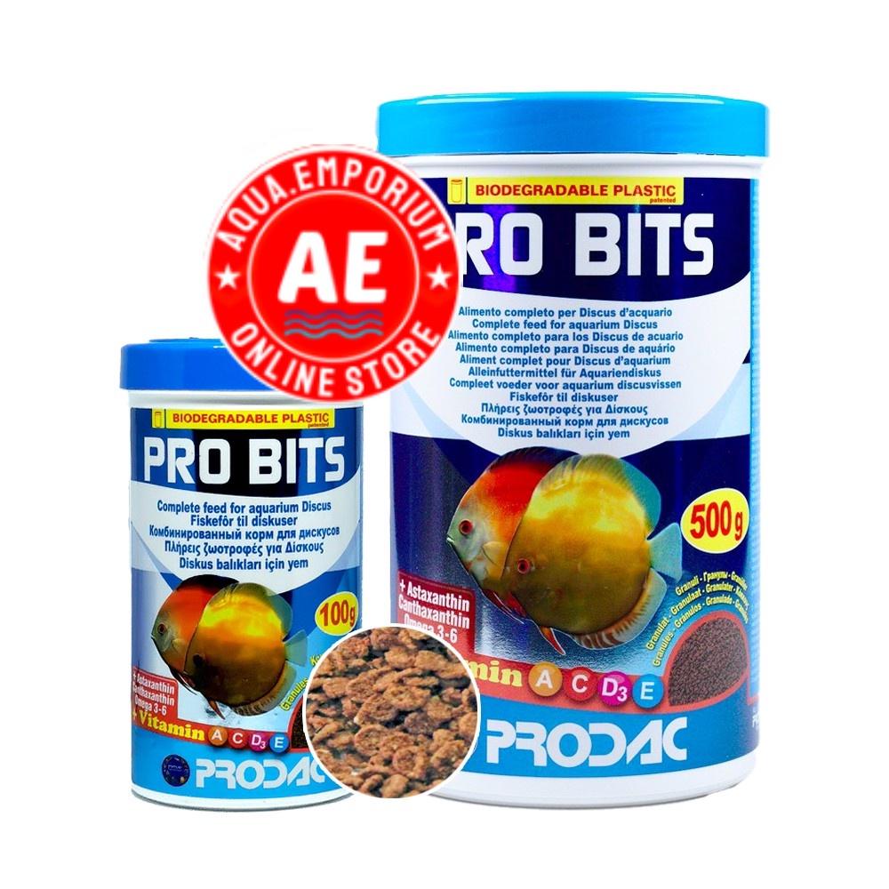 Prodac Pro Bits 100g 500g Makanan Discus Fish Food | Shopee Malaysia