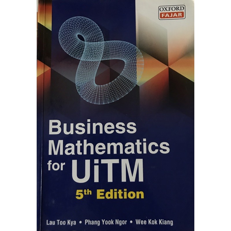 Business Mathematics (Uitm Edition) | Shopee Malaysia