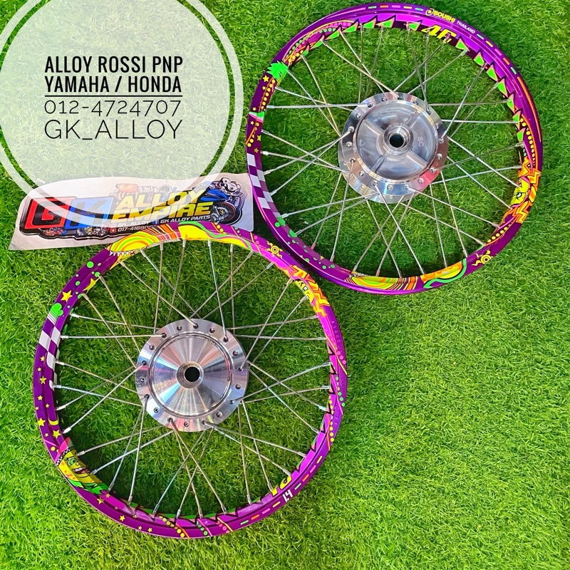 🔥🔥RIM ALLOY BOUSHI ROSSI PURPLE SIAP PASANG PNP MOTOR EX5 DREAM ...