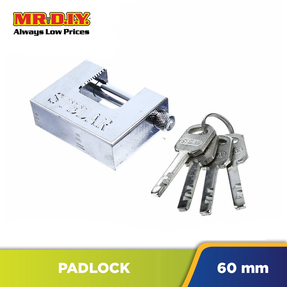 (MR.DIY) STELAR Top Heavy Duty Security Lock (60mm) | Shopee Malaysia